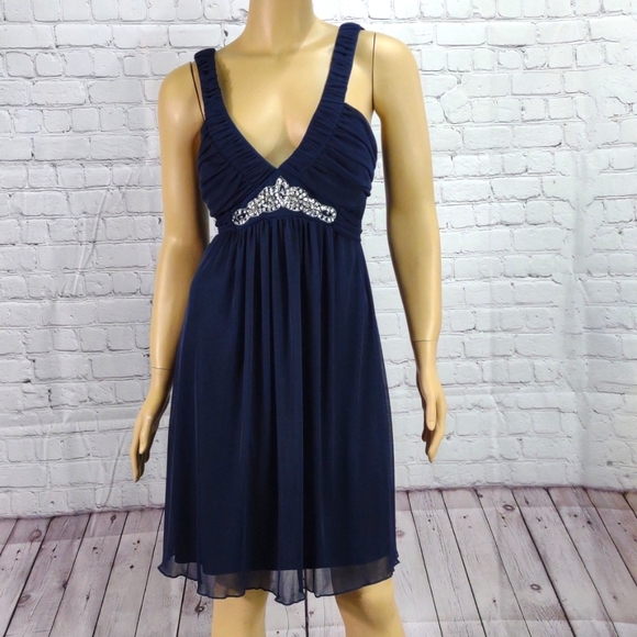 City Triangles | Dresses | Womens City Triangles Large Navy Blue Formal ...